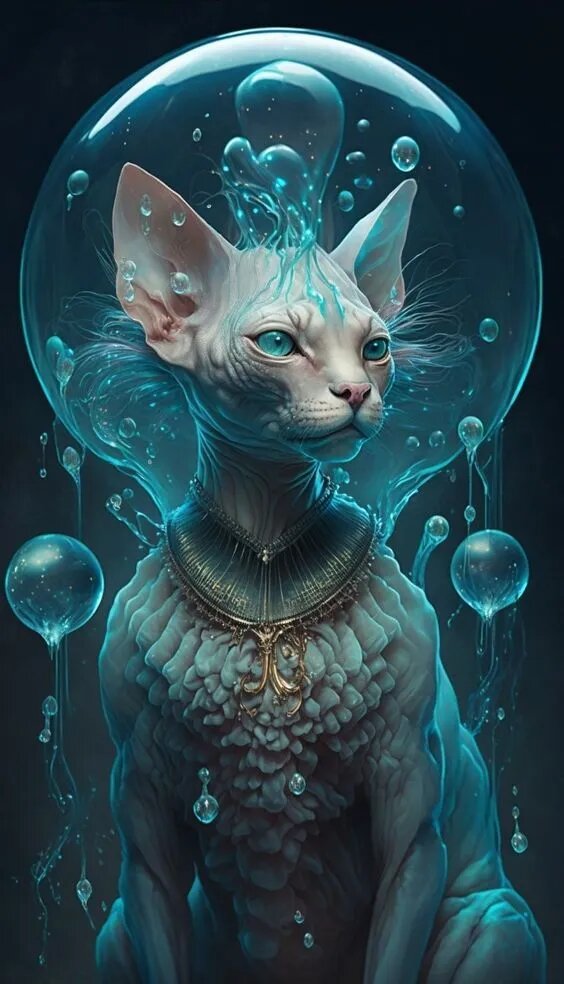 Алмазная Мозаика "сфинкс, Кот" 40*50 См, Безрамная, Идеальна Для Дома, Украшения, Подарков.