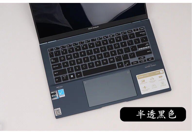 Силиконовый чехол для клавиатуры Giyuward ASUS Zenbook 14 OLED 2022 Black