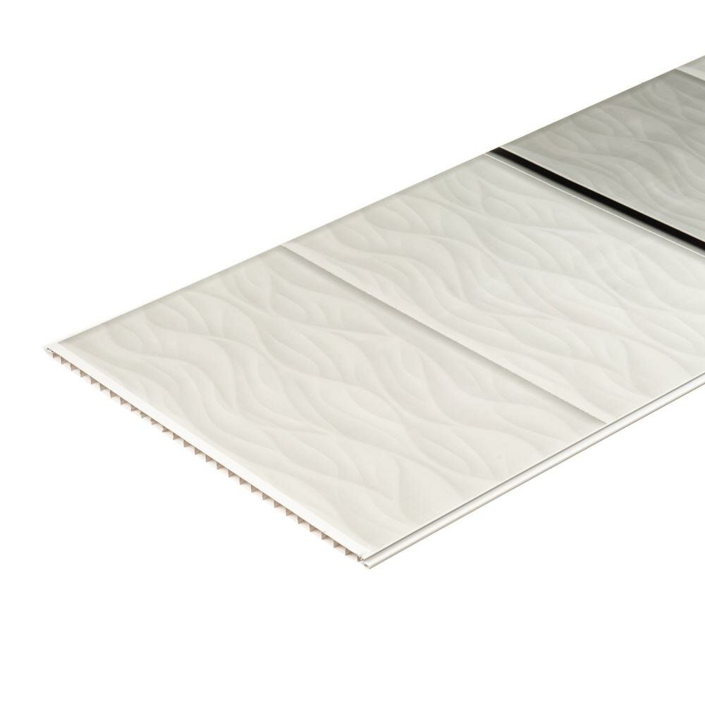 Панель ПВХ 375х2700х8 мм Venta бесшовная цифровая печать грея цветок 2,025 кв. м (2 шт.)