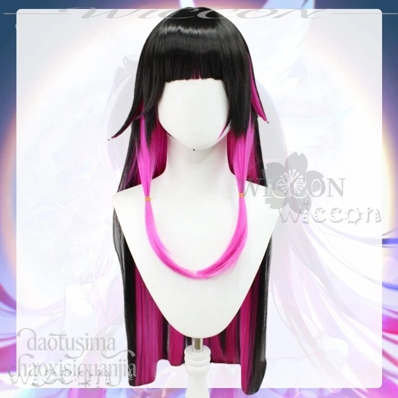 Косплей костюм Луна Богиня Genshin Impact Розовый, Один размер, wig