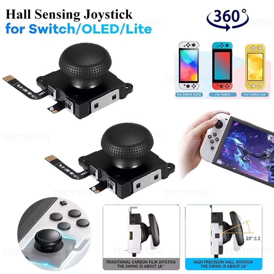 Джойстик TECTINTER Hall Effect-2 для Nintendo Switch/Lite/OLED — фото 1