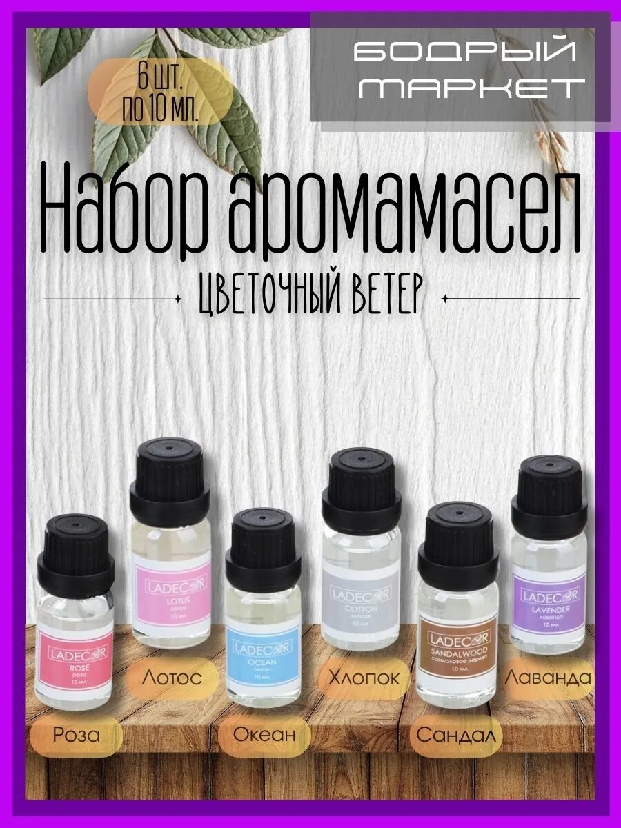 Набор аромамасел "Цветочный ветер"