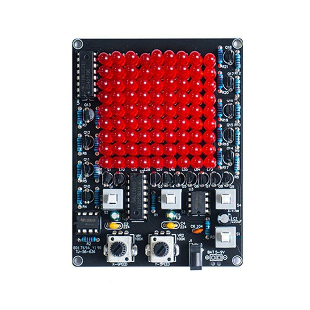 Набор электронных светодиодов с эффектом бегущей строки, комплект для пайки