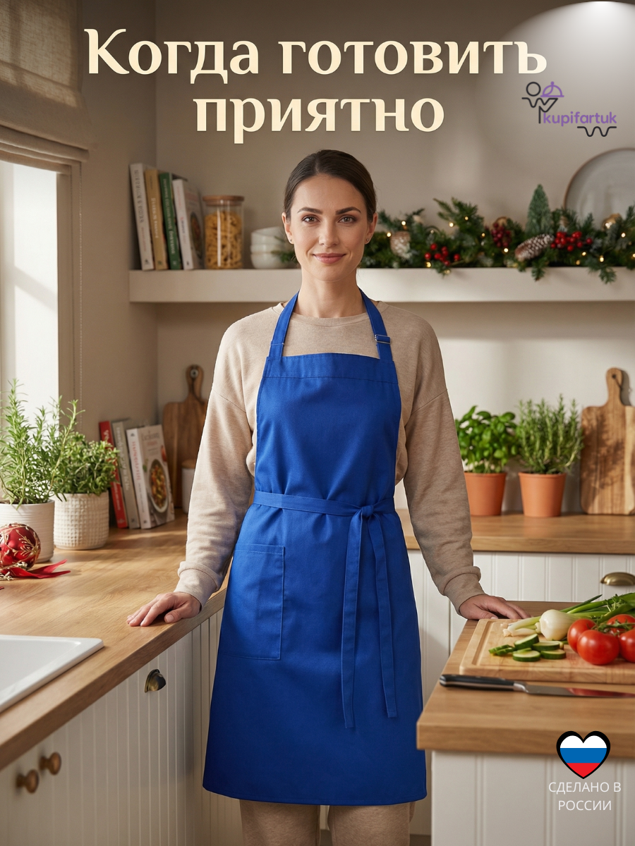 Фартук кухонный универсальный рабочий STANDART для официанта, повара