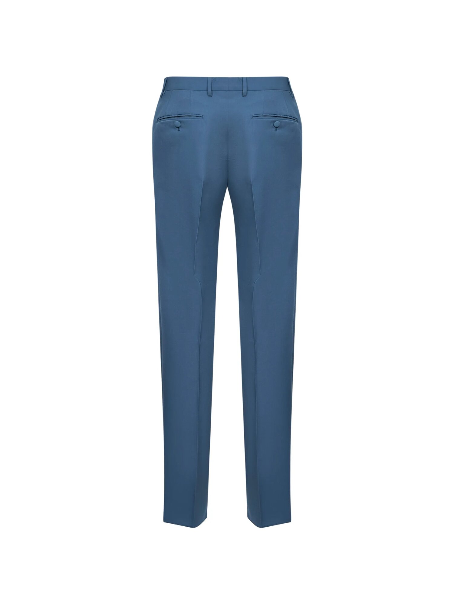 Брюки DOLCE & GABBANA Pressed-legs button trousers, размер 50, синий — фото 1
