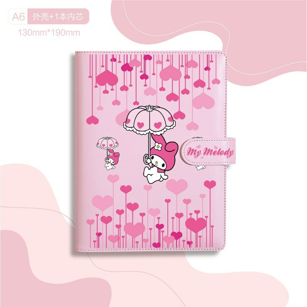 Блокнот Sanrio Kuromi Cinnamoroll, мультяшный, милый дневник для девочек, высококачественный стиль Ins, Pochacco