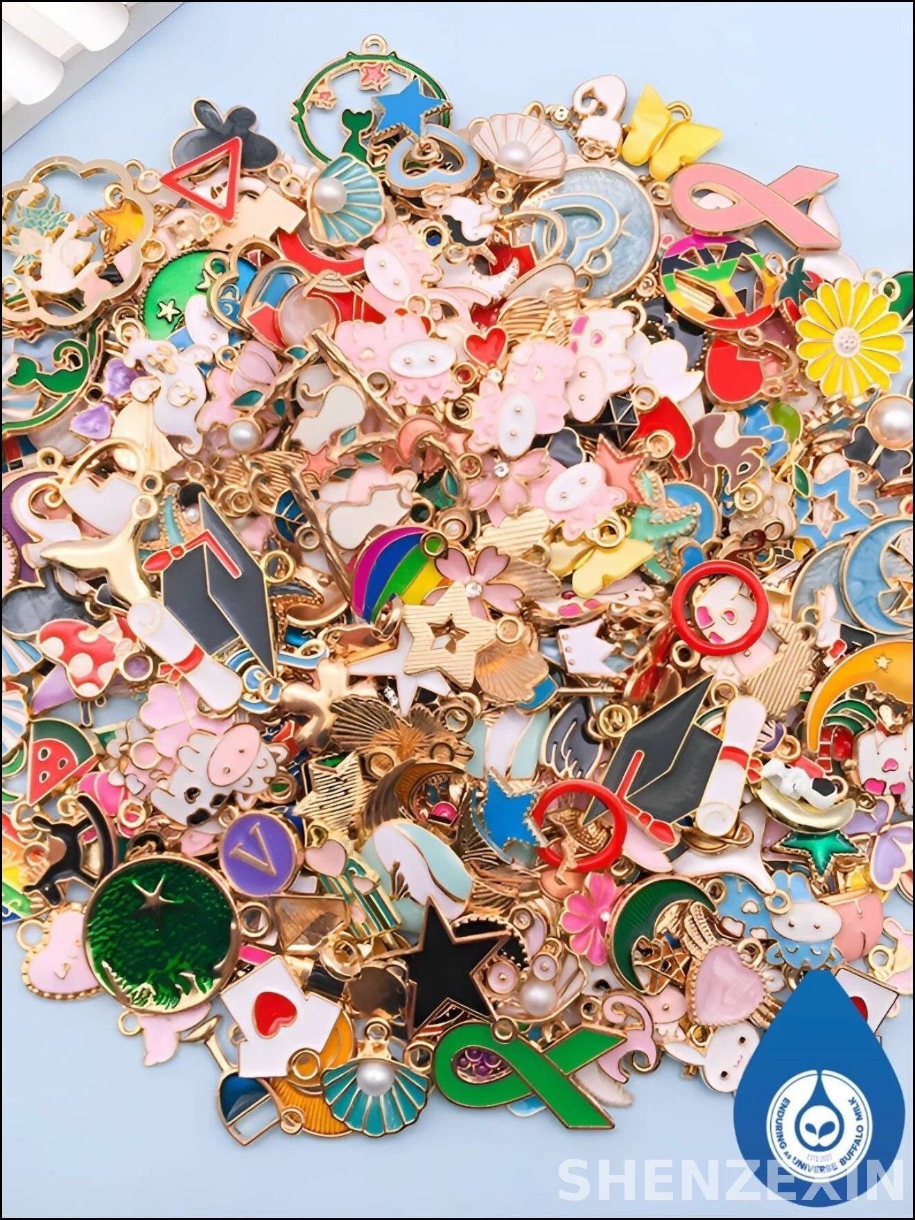 Алой металлический подвески для DIY, 30 штук, универсальные для браслетов, колец, ключей, серьг, украшений