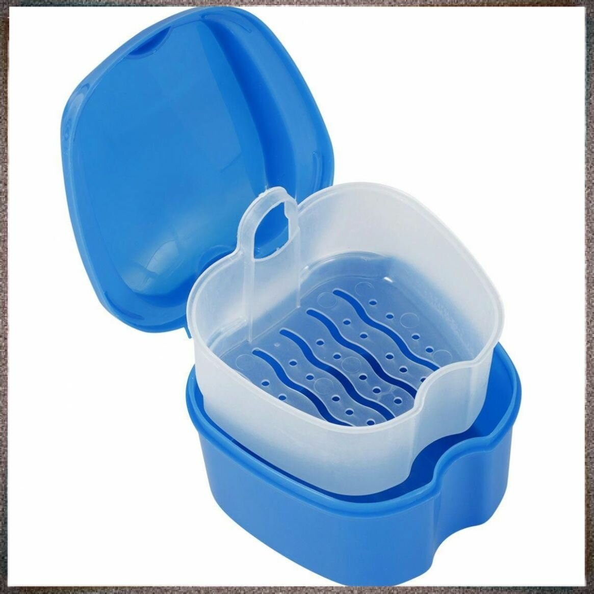 Контейнер для капп хранения зубных протезов, мостов, пластинок, элайнеров, стоматологических конструкций