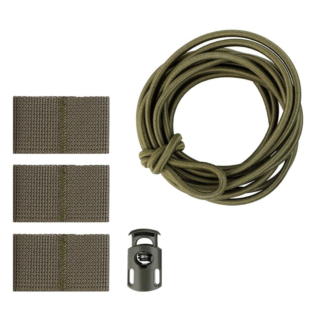 Эластичные стропы-фиксаторы для тактического снаряжения, Зеленый