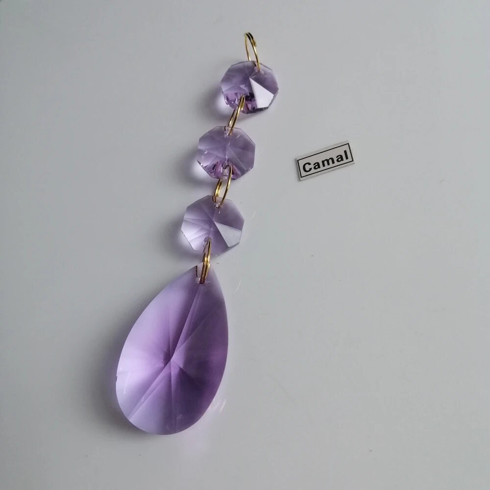 Хрустальные подвески Camal 38 мм Violets