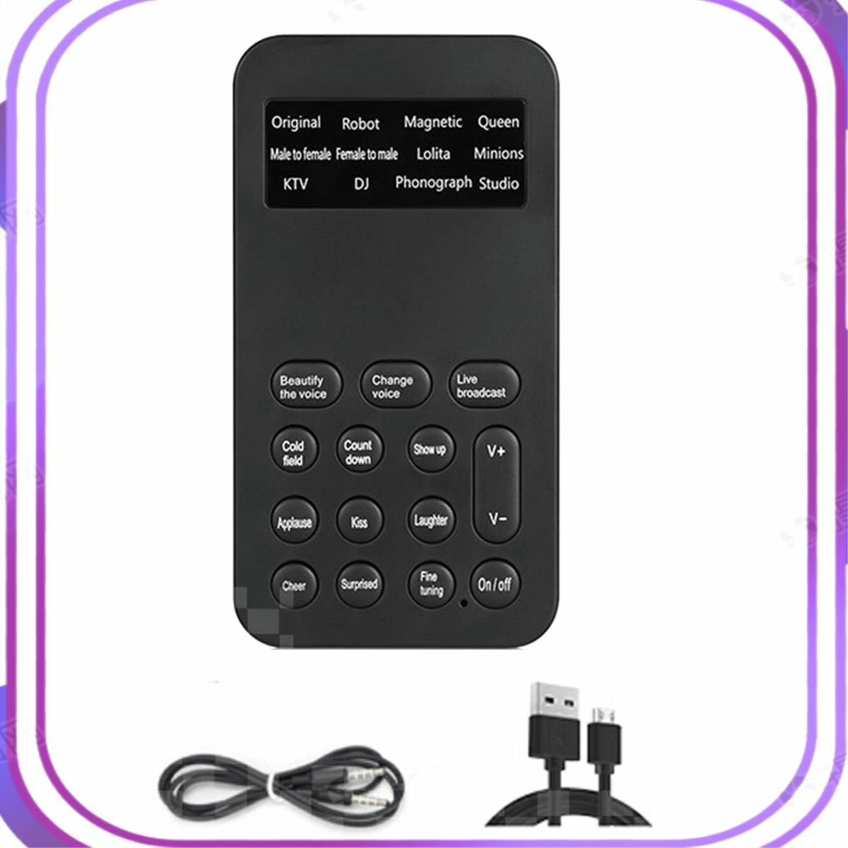 (E M ) S9 Преобразователь Голоса 12 Модулятор Изменения С Регулируемым Голосом