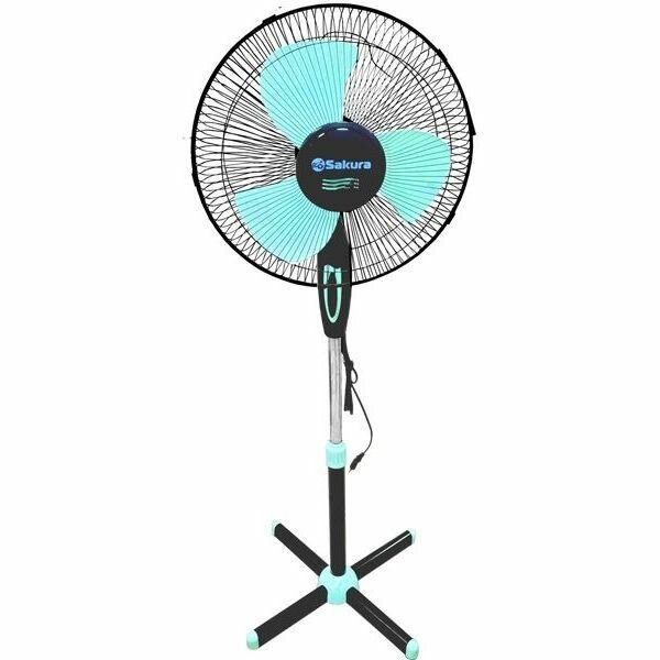 Вентилятор Sakura SA-11BR, напольный, черно-мятный SA-11BR черн/мятн 1шт