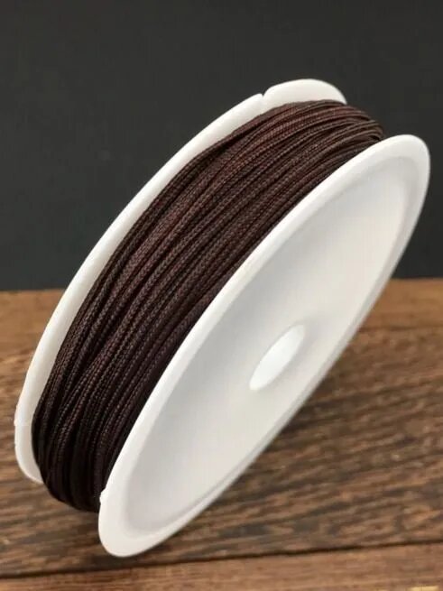 0.8 мм 10M / рулон нейлоновых веревочных шариков, подходит для изготовления китайских узлов, браслетов, бахрома и так далее