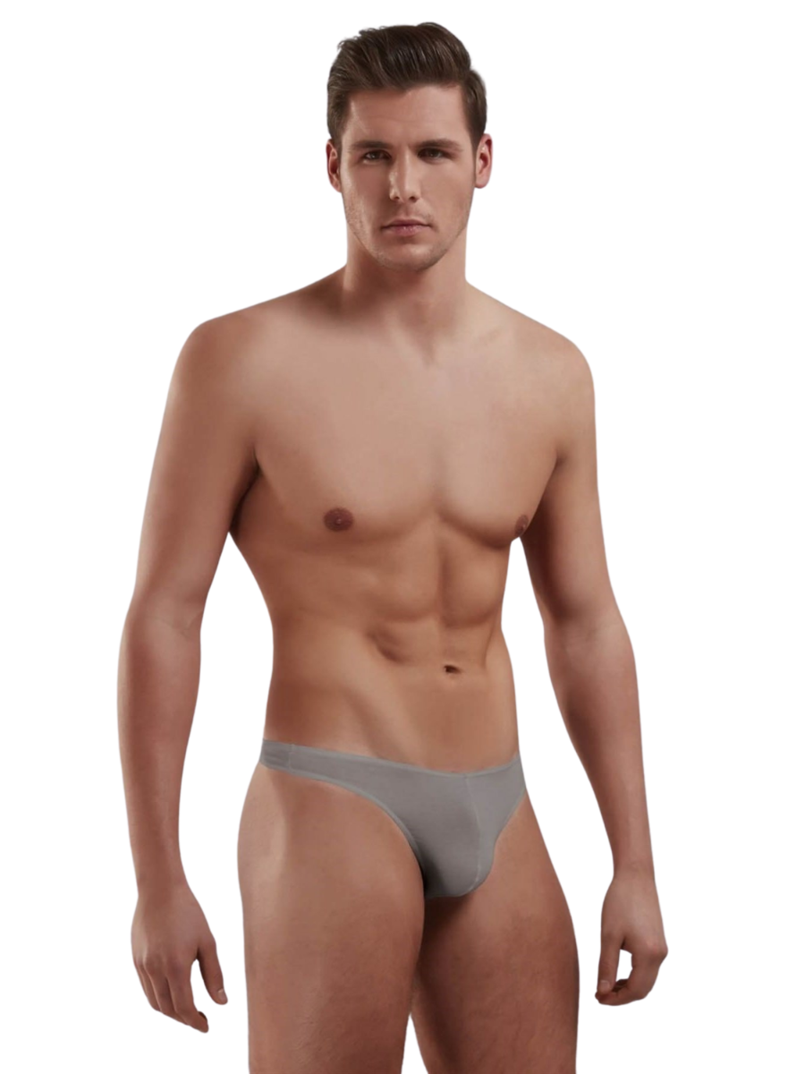 Мужские трусы тонги Doreanse серые 1280 модал/хлопок/эластан XXL (52)