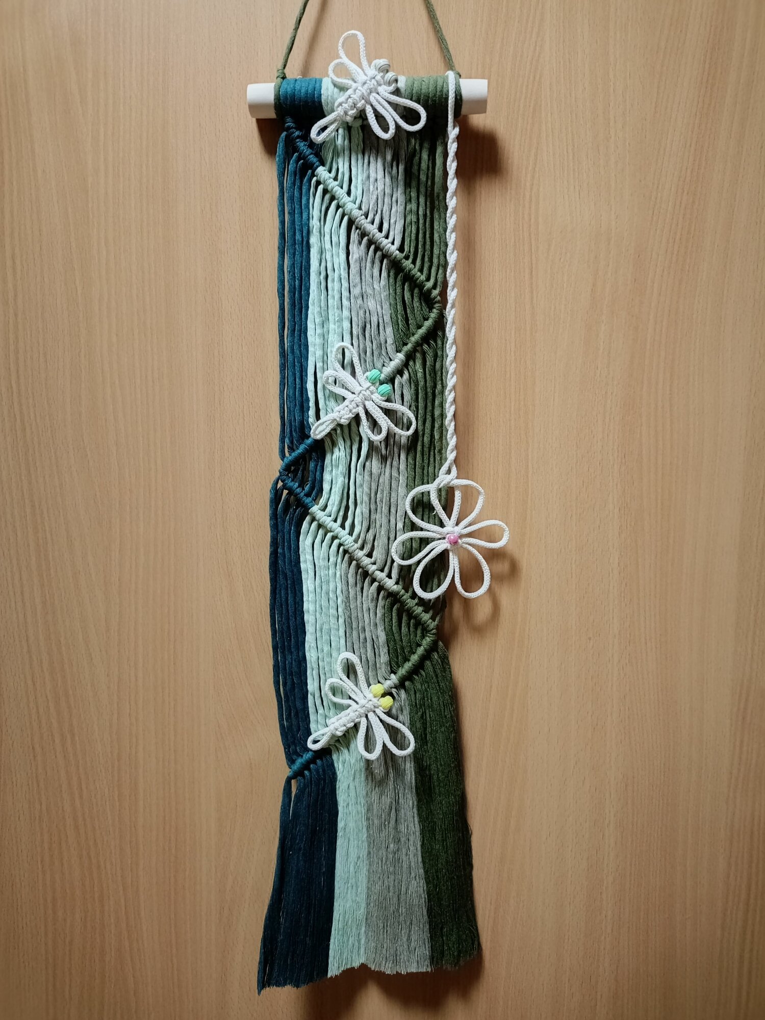 Макраме панно Стрекозы