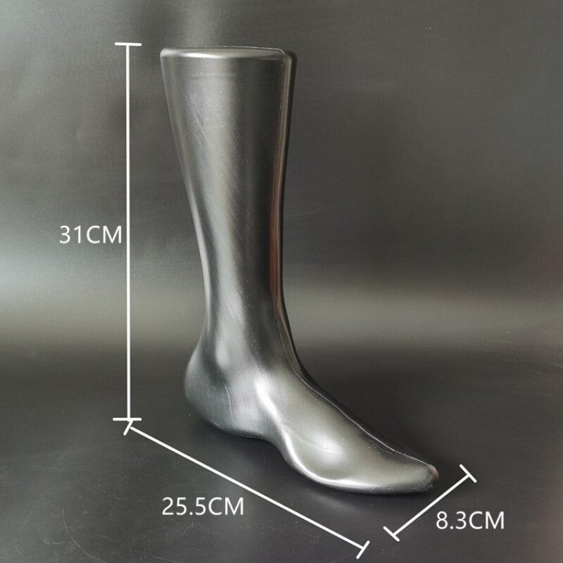 Манекен для ног, пластиковая форма для ног, черная форма для носков, плоское дно, форма для мужских и женских ног, модель обуви, растяжка для обуви, модель для ношения обуви