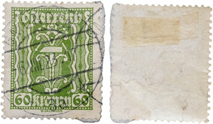 Австрия 60 крон Почтовая марка 1922