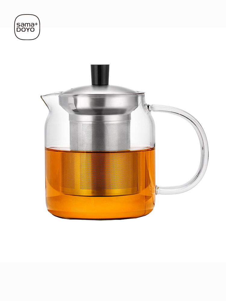 Стеклянный чайник для заваривания в современном стиле, 500 мл