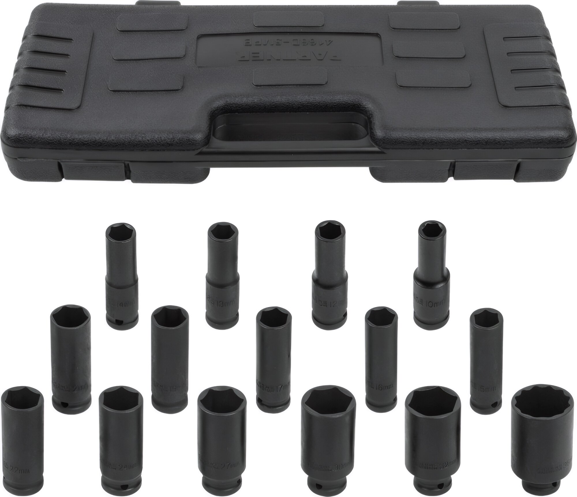 Набор головок ударных глубоких PARTNER PA-4166D-5MPB