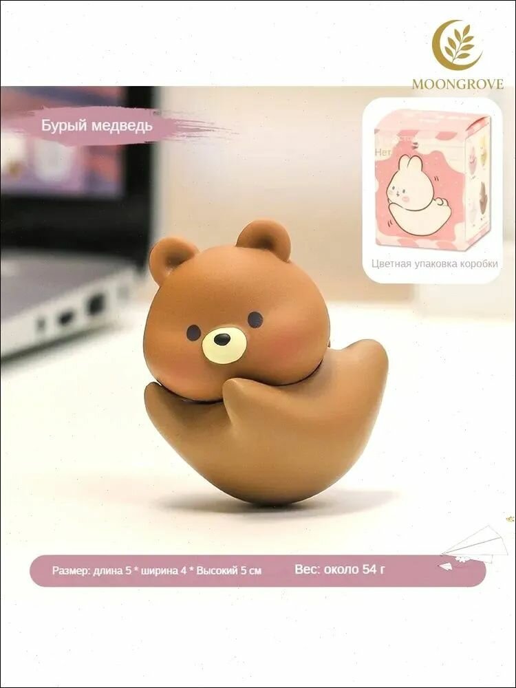 Антистресс неваляшка в виде милых зверюшек, настольный декор для снятия стресса и украшения интерьера