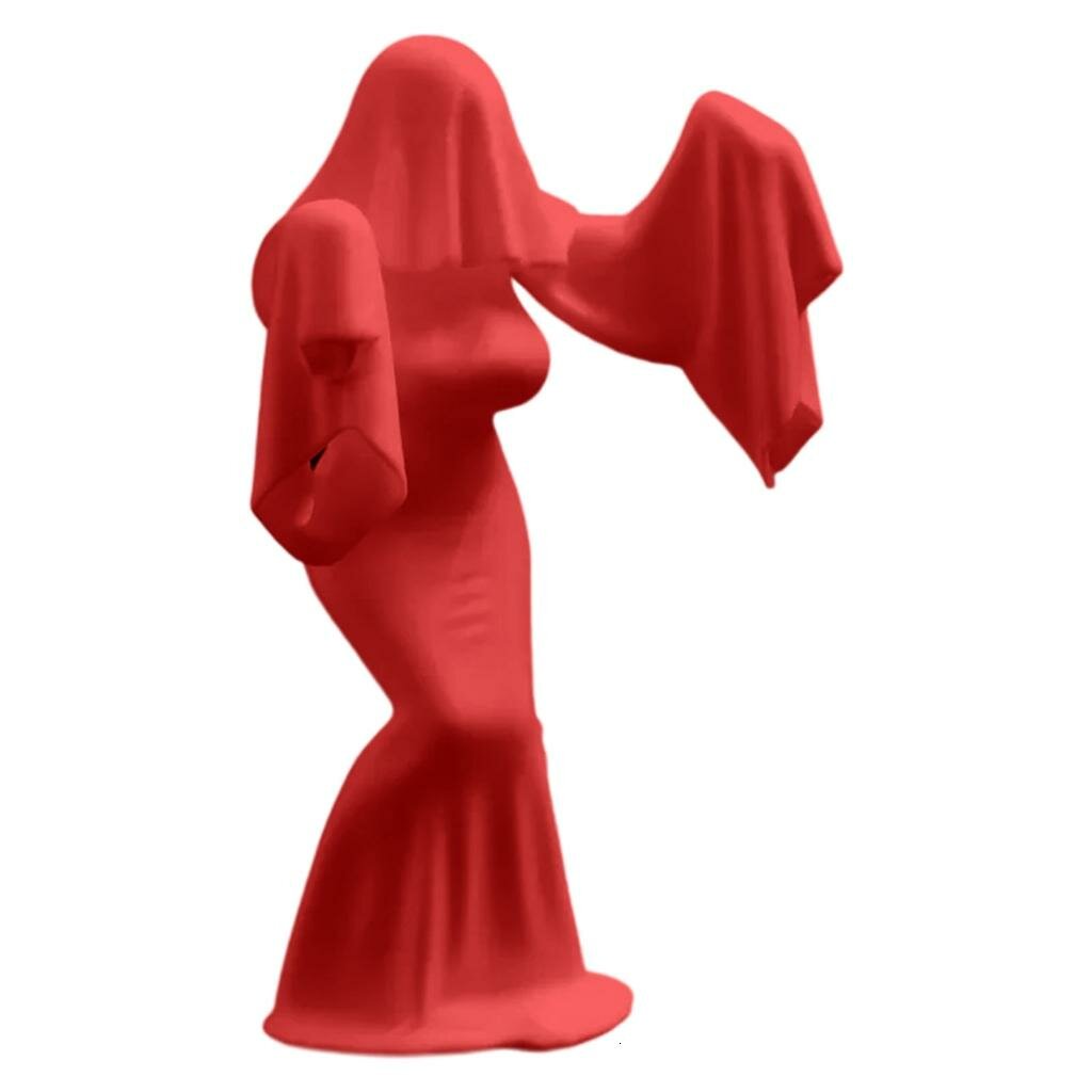 Дружелюбная привидеха — украшение на Хэллоуин, красный - маленький