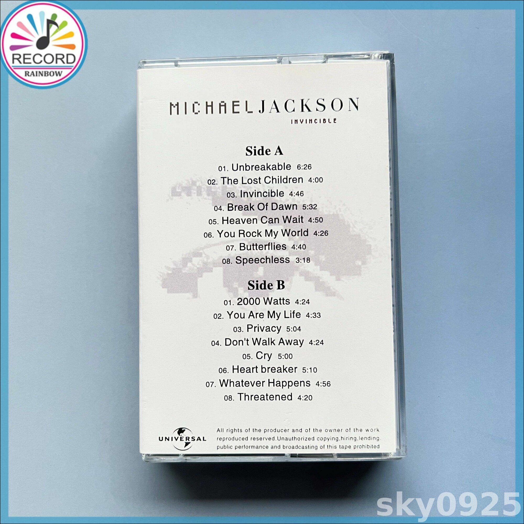 Michael Jackson Invincible кассета — фото 1