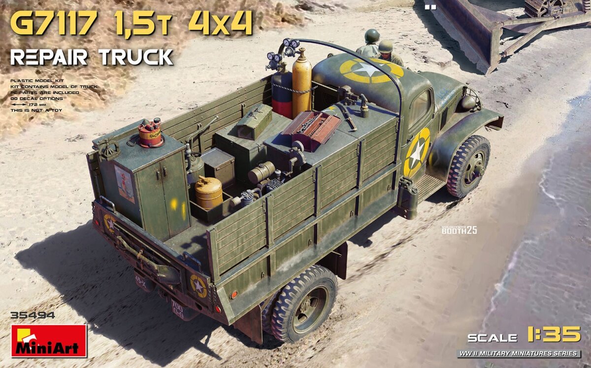 35494 MiniArt Грузовик G7117 1,5t 4x4 Repair Truck 1/35