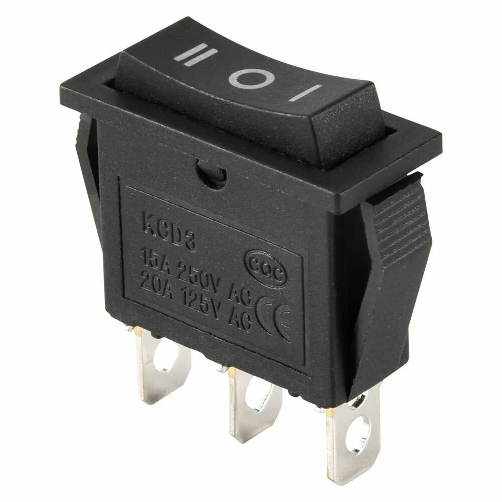 AC15A/250V 20A/125V 3-контактный SPDT переключатель положения ВКЛ-ВЫКЛ-ВКЛ мгновенного действия