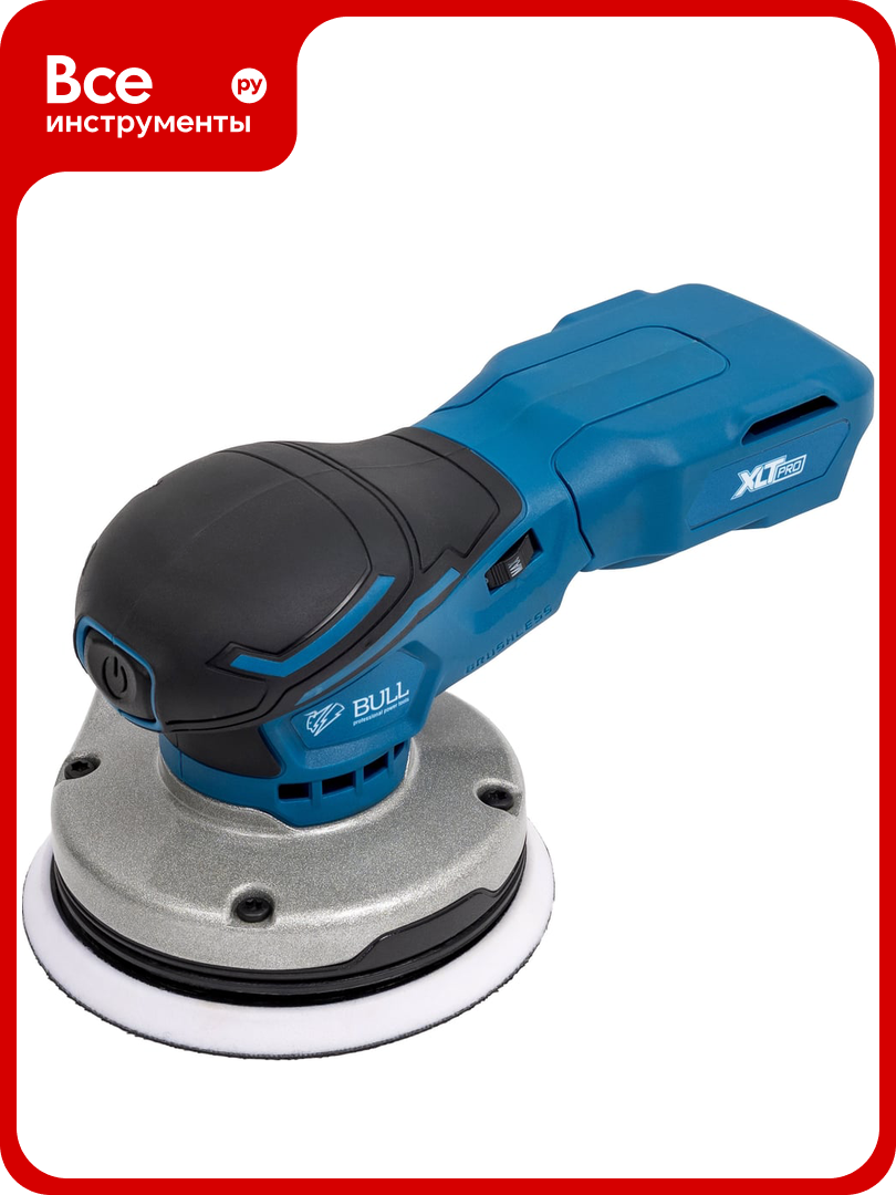 Аккумуляторная эксцентриковая шлифмашина BULL CRS 1218 E в кор. SOLO XLTpro 1304691