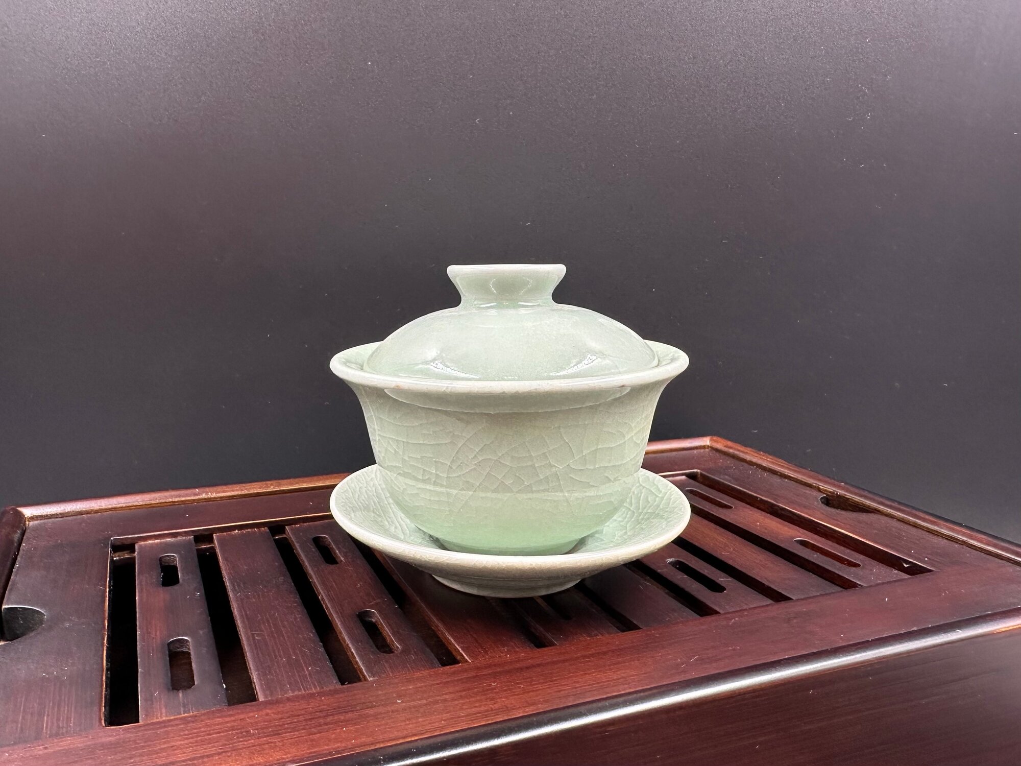 Гайвань "Печь Гэ Яо", 130мл. Стилизация под знаменитые кракле печи Гэ Яо.