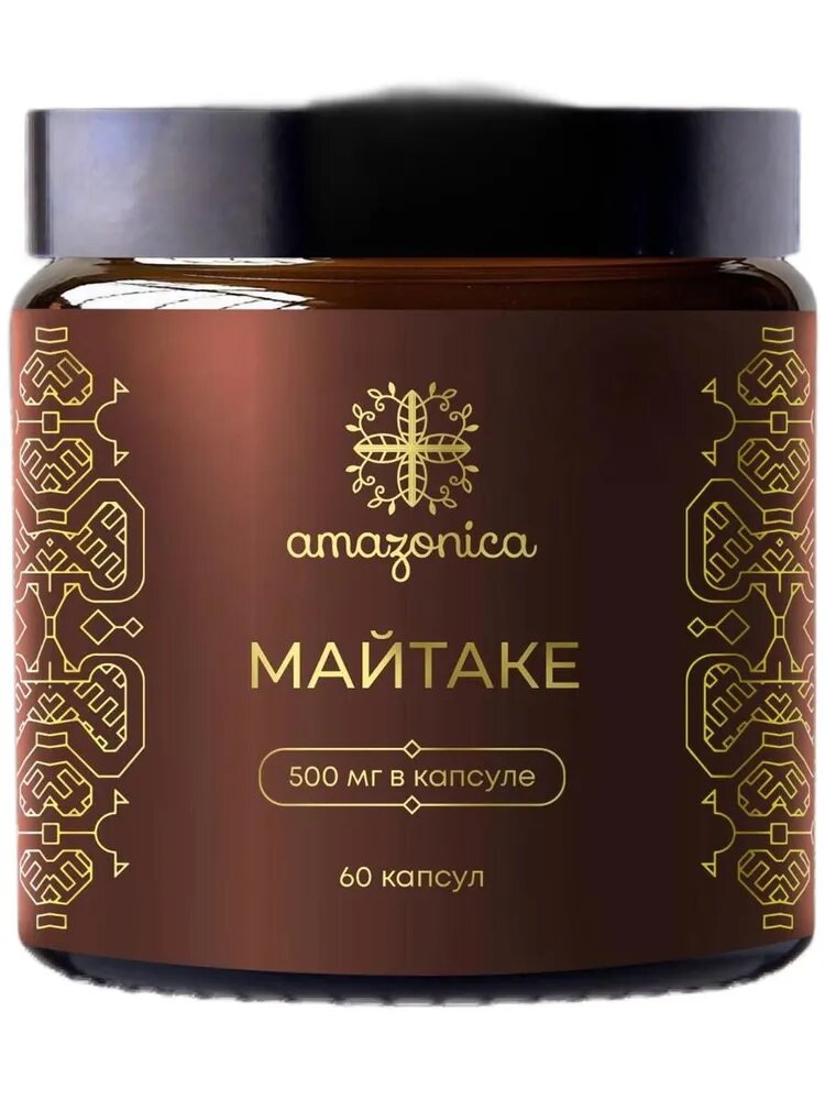 Майтаке Amazonica Maitake Womens Shrooms. для женского здоровья, снижения веса, облегчения ПМС, 60 капсул