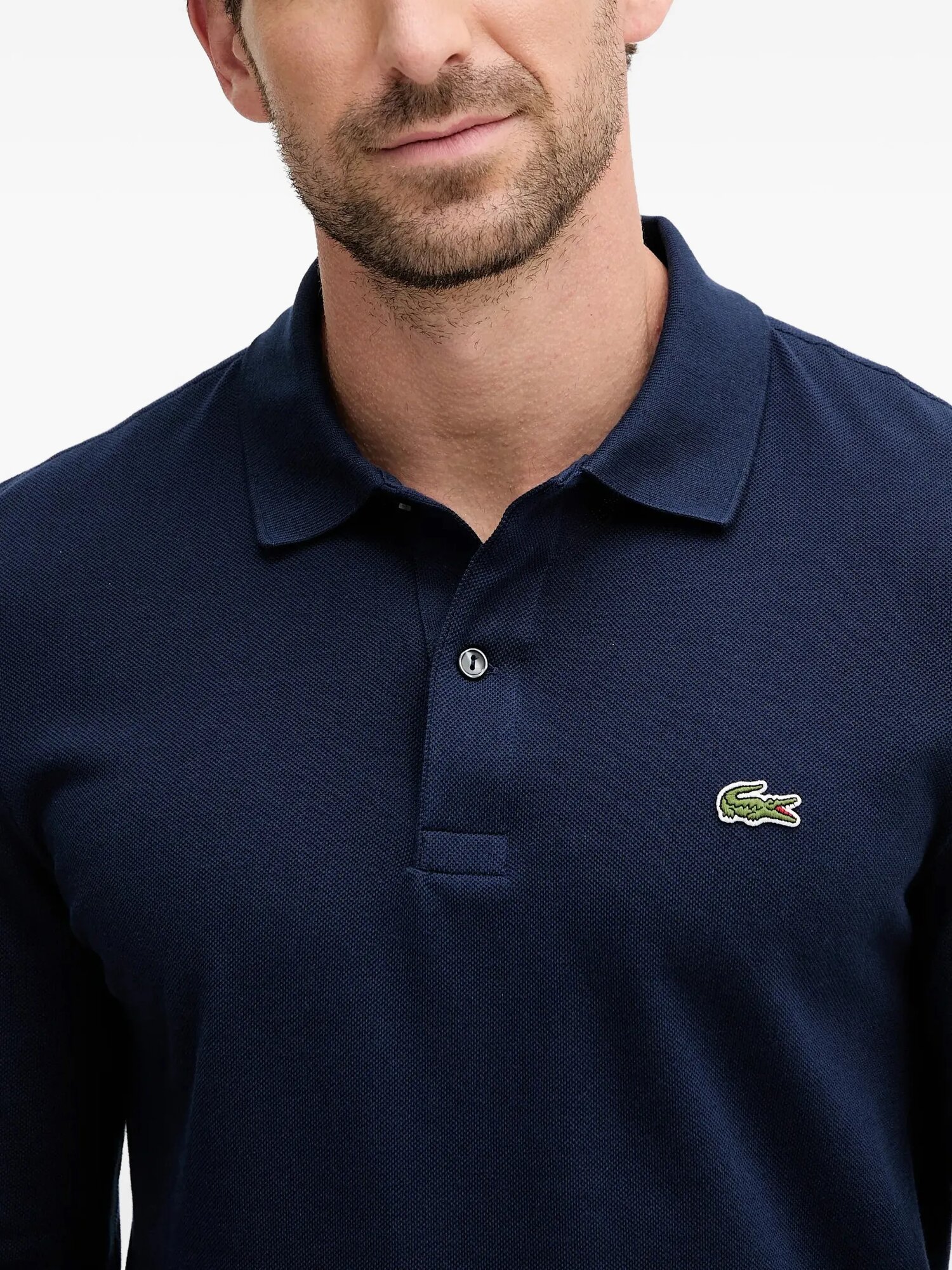 Футболка LACOSTE, размер S, темно-синий — фото 1