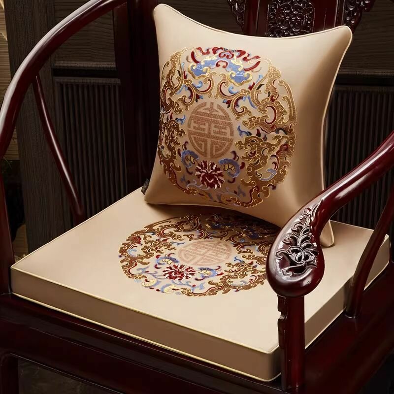 Кресло из красного дерева в китайском стиле, подушка для дивана из латекса, сиденье, индивидуальная подушка для сиденья, столик для чая, кресло из массива дерева, обеденное кресло, подушка для кресла