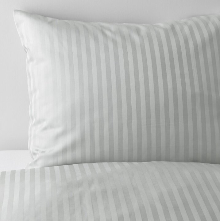 NATTJASMIN Постельное белье 1.5 спальное икеа, пододеяльник и 1 наволочка/серый 150x200/50x70 см (70337150)