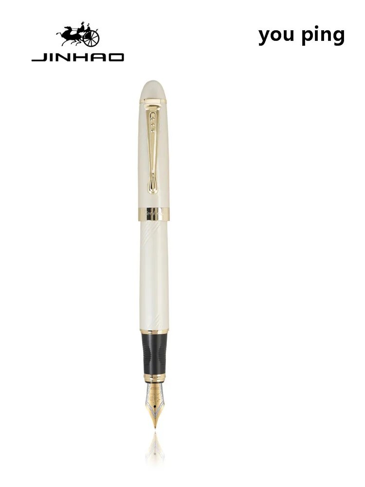 Перьевая ручка Jinhao Pearl white, бежевый цвет