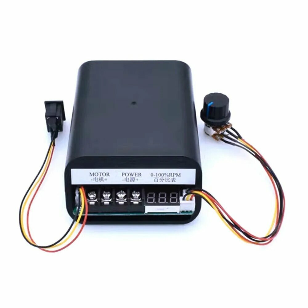 DC 10-55V 60A PWM контроллер скорости двигателя 0-100% RPM светодиодный цифровой регулируемый CW CCW переключатель управления вперед и назад