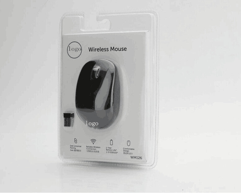 Оптовая продажа беспроводной мыши WM126 для ноутбуков DELL, офисных и игровых, 2.4G беспроводная мышь