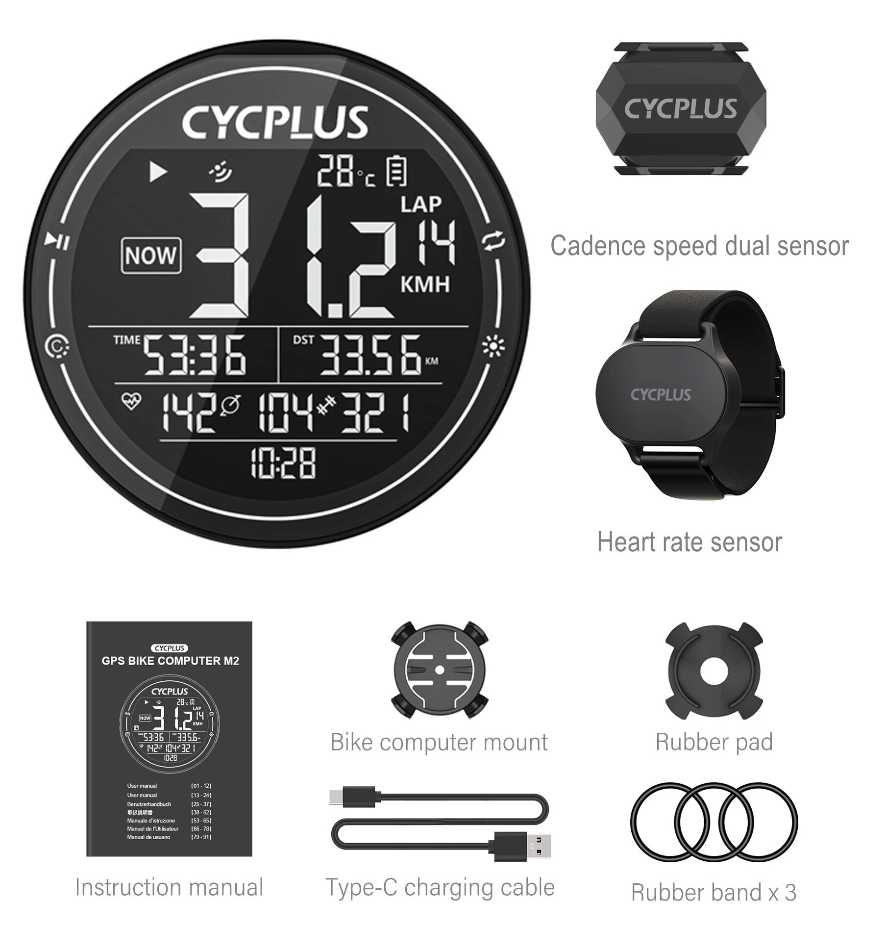 CYCPLUS M2 Велокомпьютер M2 C3 H1