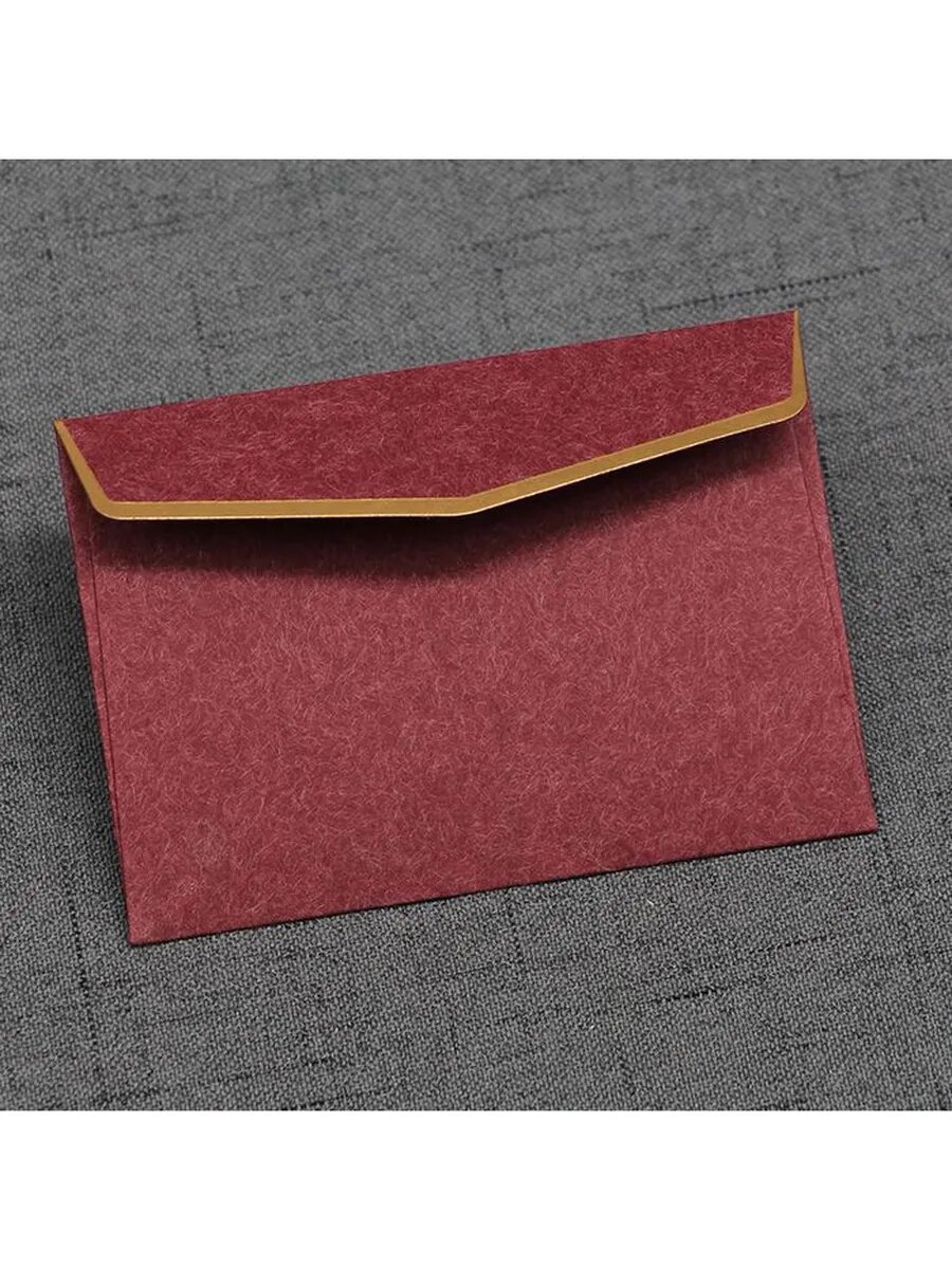Мини-конверт для банковских карт (10 x 7 см, бордовый, 200г)