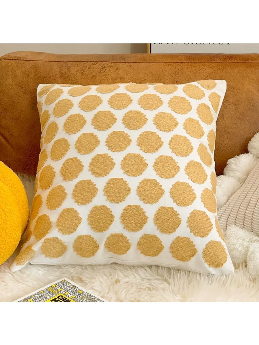 Подушка Manyue-кислород. желтый,45*45, с наполнителем