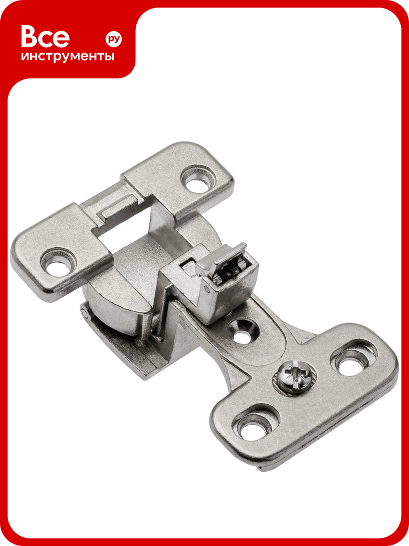 Петля GTV угловая 270 градусов, с клипом, без еврошурупа, для плиты 18мм ZP-KT0270-BE