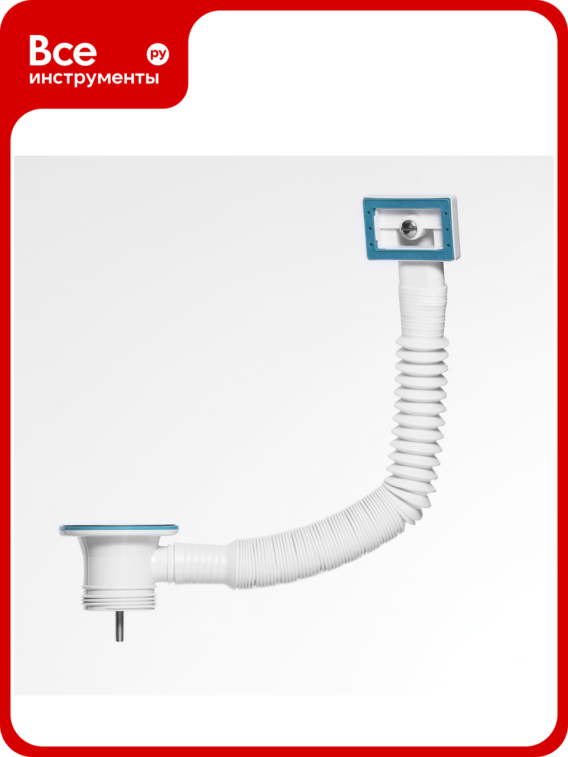 Выпуск Инкопласт И 1 1/2 d70мм. с переливом для нерж. моек VP11270 инкопласт