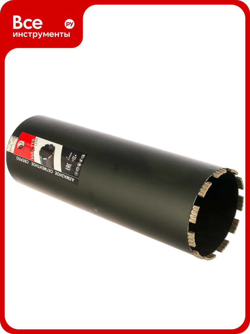 Коронка алмазная по бетону DIAM 312017, для армированного бетона, мокрое сверление результата