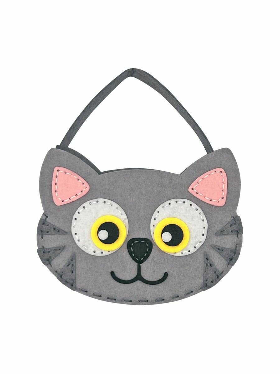 Набор для шитья сумочки из фетра Котик ,