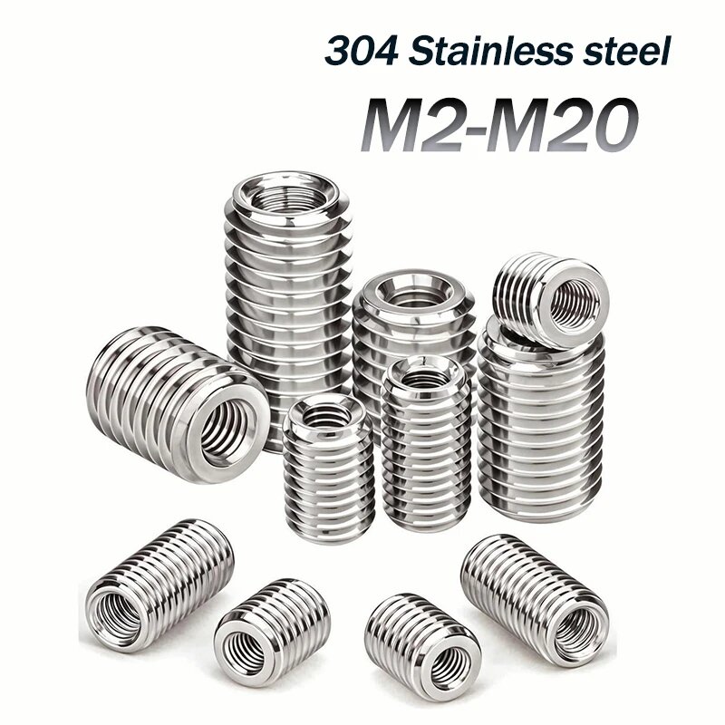 Переходник-втулка для гаек M2-M20 из нержавеющей стали 304 M8-M12 (5pcs), length 10mm