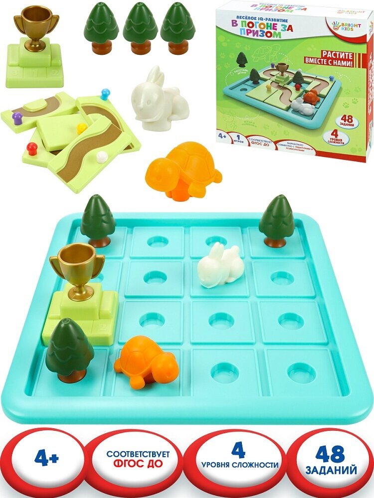 Головоломка Bright Kids ИК-8714 "В погоне за призом", для развития логики и моторики