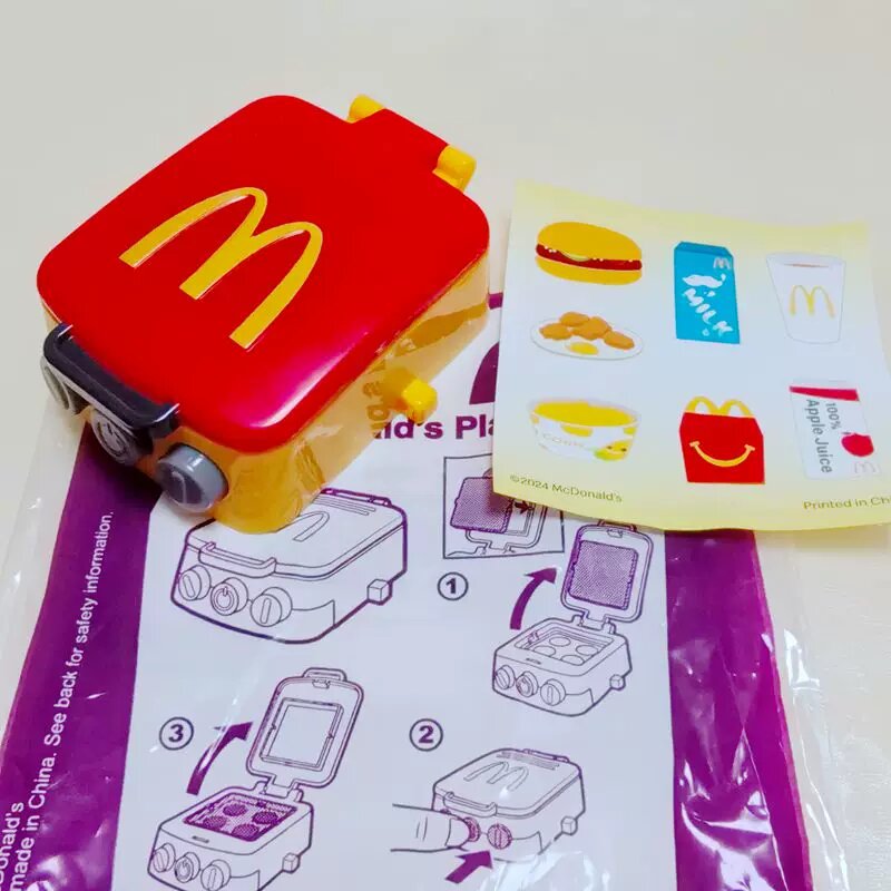 Мини-булочка с гамбургером для ролевой игры McDonald's в детском саду