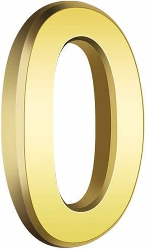 0 Самоклеящийся цифровой номер двери 7cm