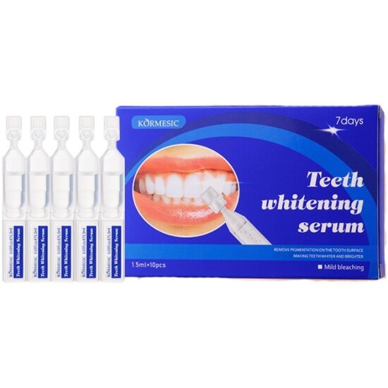 Отбеливающая сыворотка для зубов Kormesic в ампулах, 1,5 мл х 10 шт