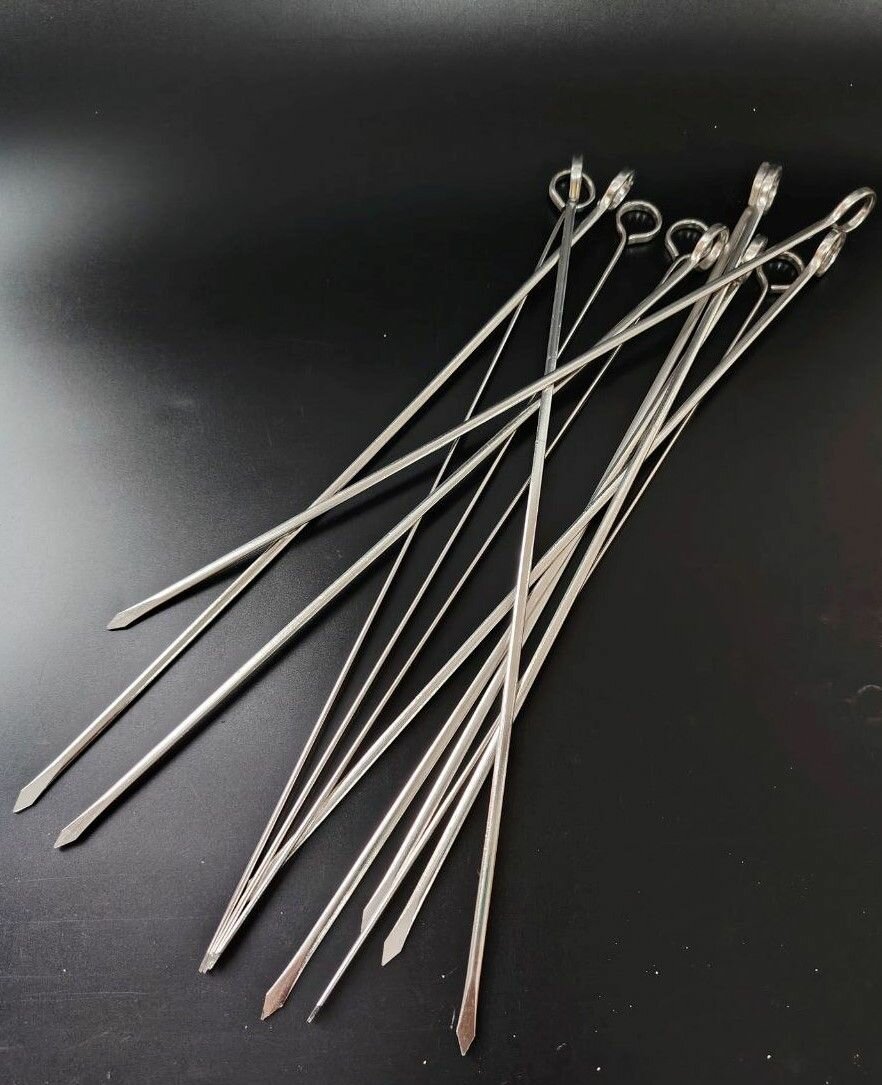 Шампура-шпажки WSA 35см 12шт, нержавеющая сталь, серебристые